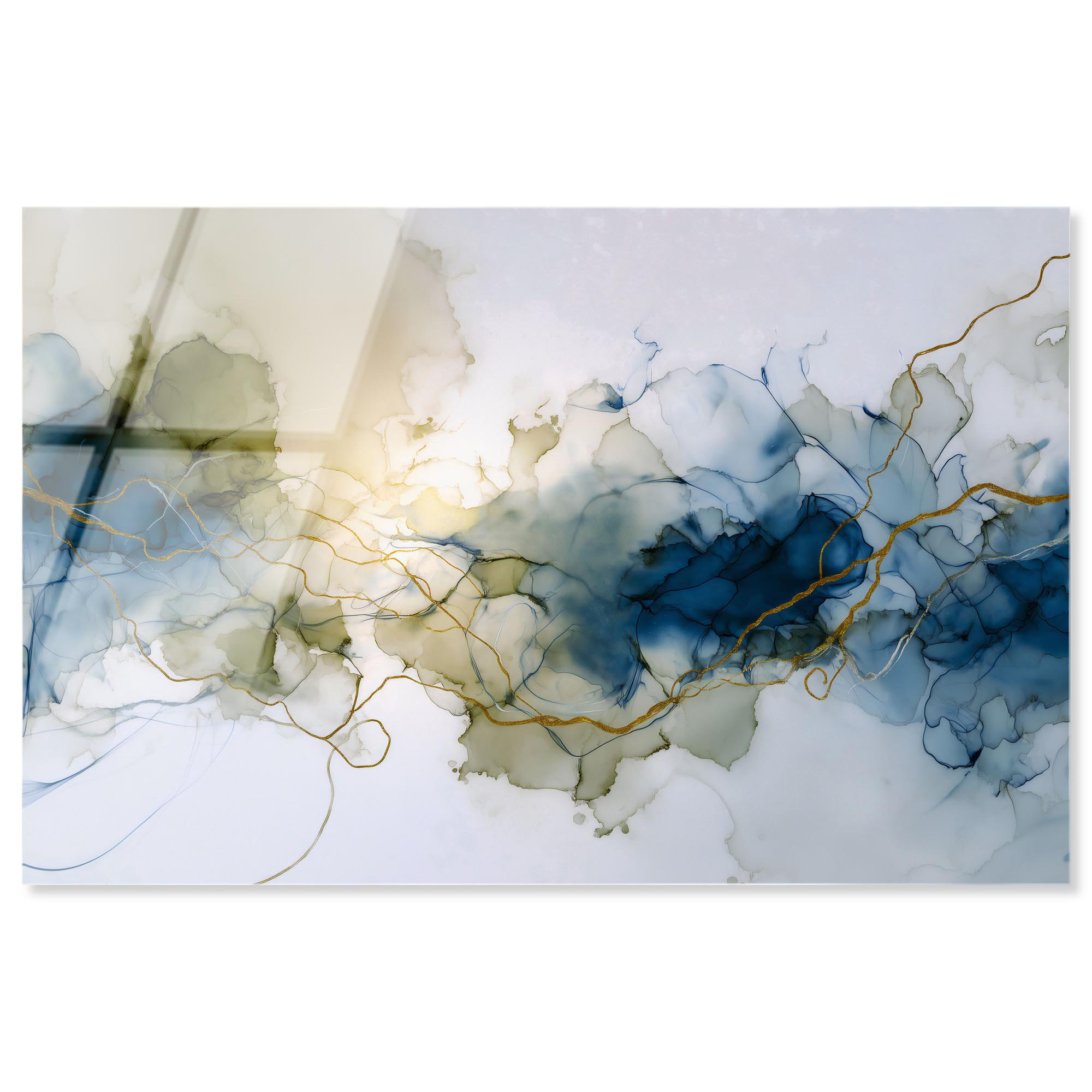 Everly Quinn Fluid Geode Acrylic Abstract Wall Art by Art Remedy, Ready ...