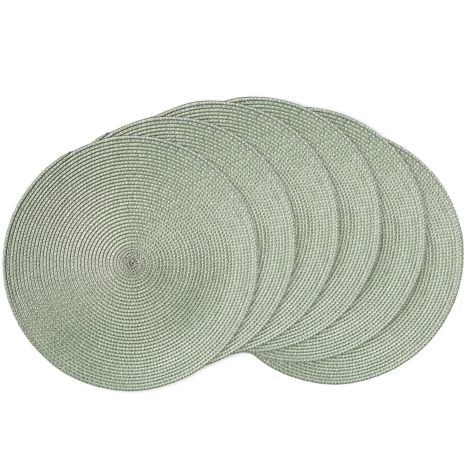 One Allium Way® Round Braided Placemats 15 Inch Round Table Mats | Wayfair
