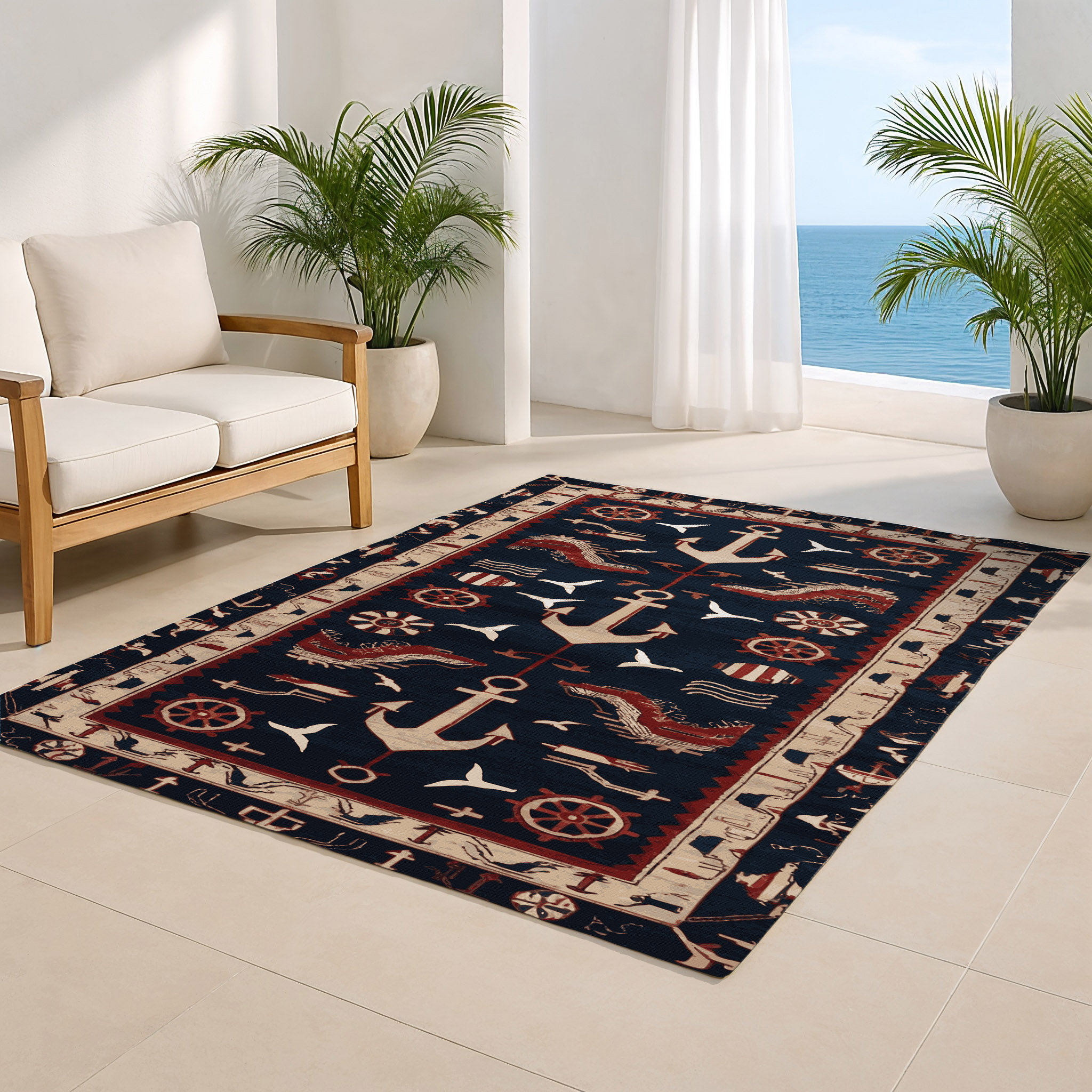 Bloomsbury Market Turkish Gray Indoor and Outdoor Area Rug | Wayfair