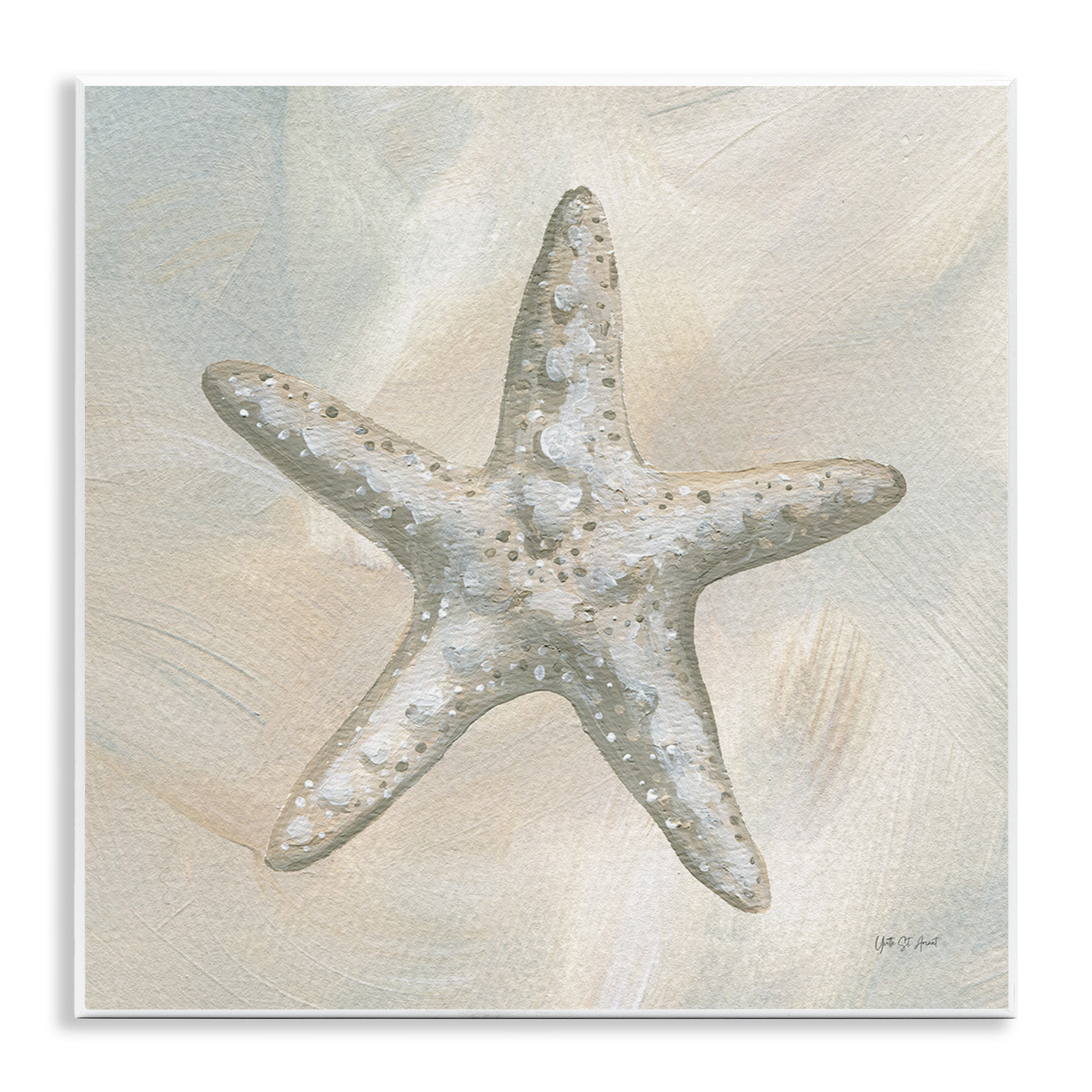 Highland Dunes Simple Beige Starfish Wall Plaque Art by Yvette St ...