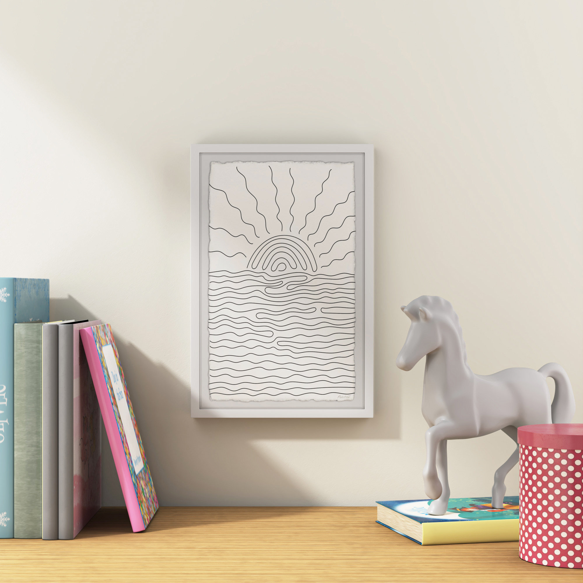 Greyleigh™ Baby & Kids Watch the Sunrise - Picture Frame Drawing Print ...
