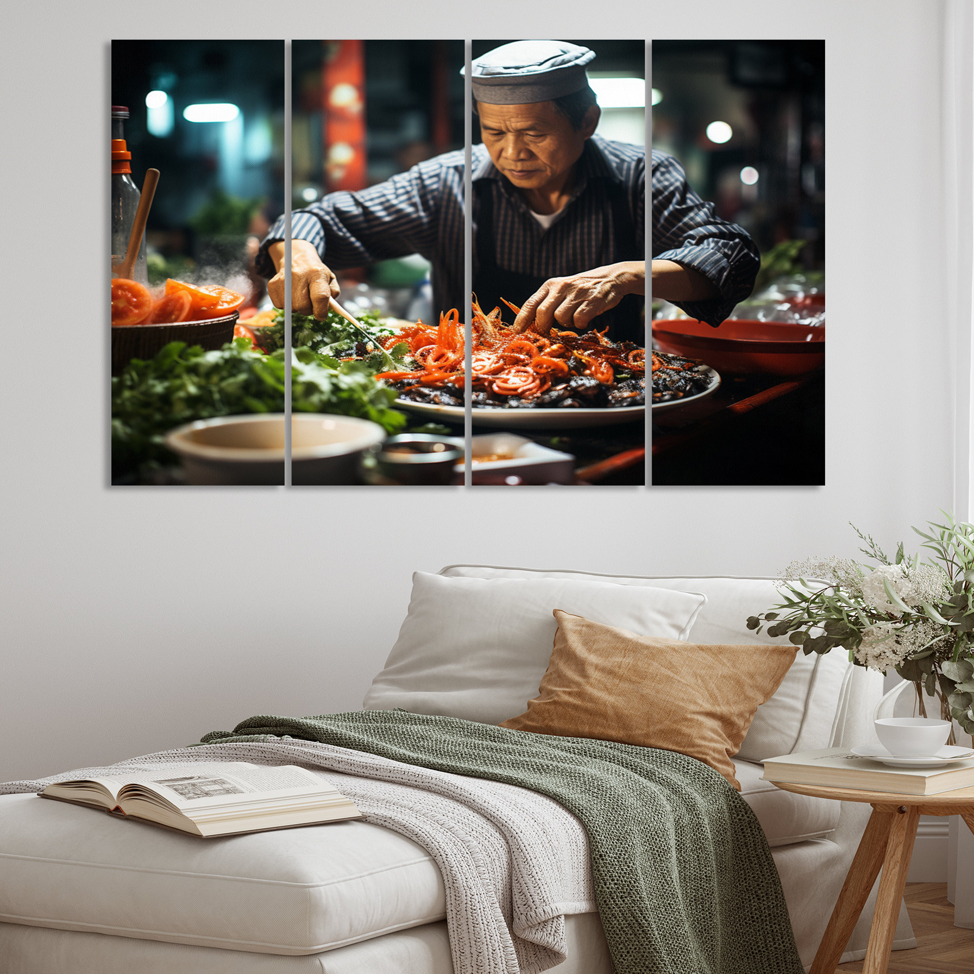 Latitude Run® Vietnamese Street Food II - 4 Piece Wrapped Canvas Print ...