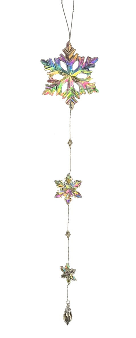 The Holiday Aisle® 3 Multi-Color Hanging Snowflakes Decoration | Wayfair