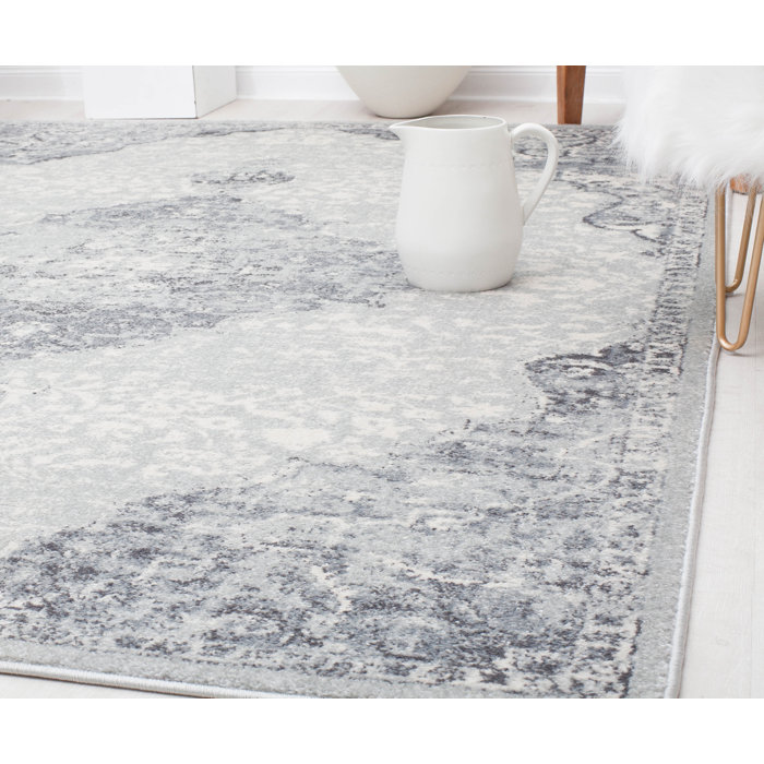 Ophelia & Co. Hailey Vintage Spring Snowflake Area Rug & Reviews | Wayfair