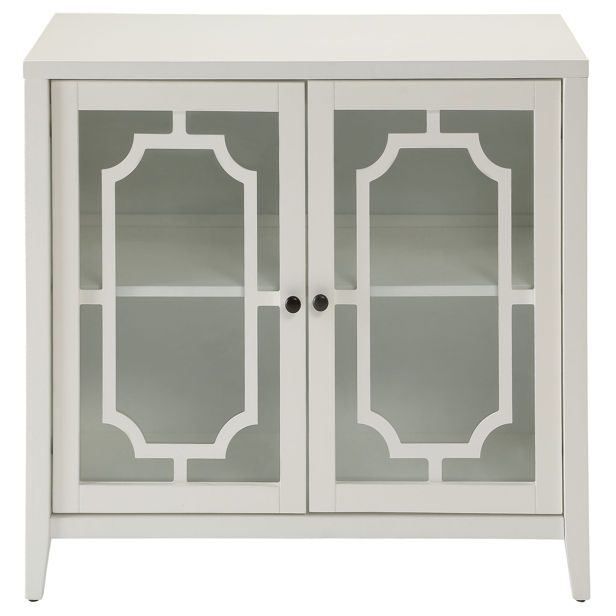 Red Barrel Studio White Console Table with 2 Doors - Wayfair Canada
