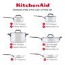 KitchenAid® KitchenAid 5-Ply Clad Stainless Steel Cookware Induction ...