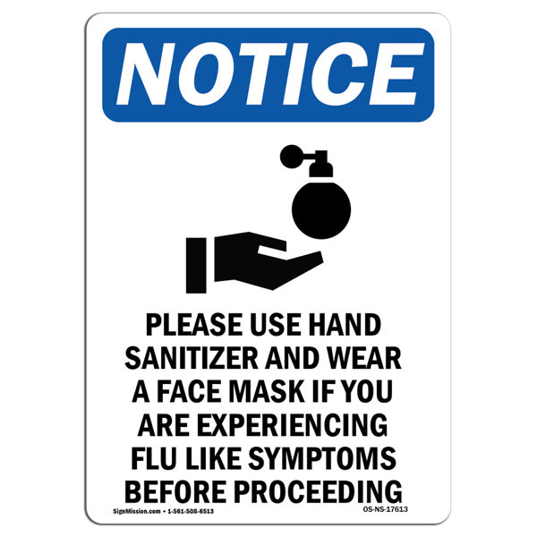 SignMission Please Use Hand Sanitizer Sign | Wayfair