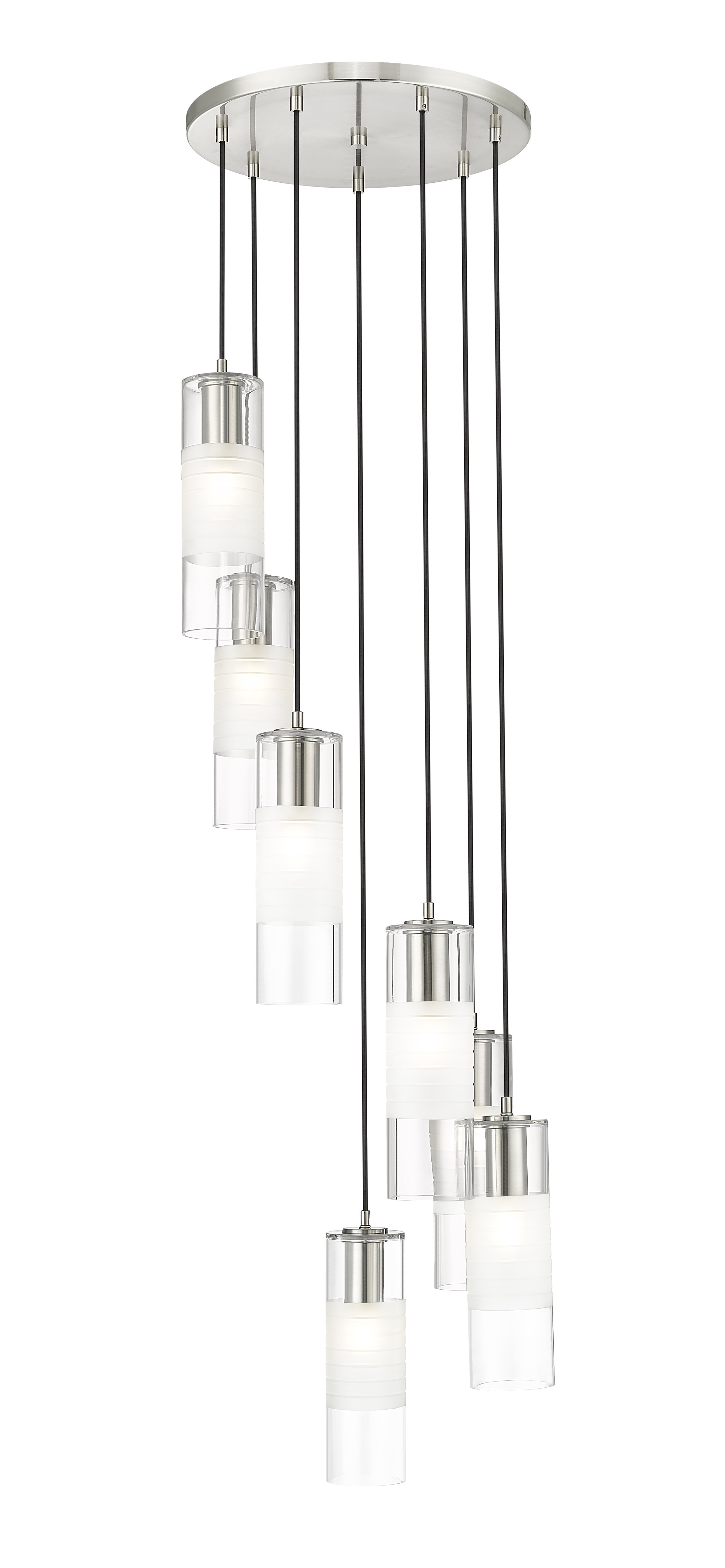 Hokku Designs Preisler 7 - Light Steel Dimmable Tiered Chandelier | Wayfair