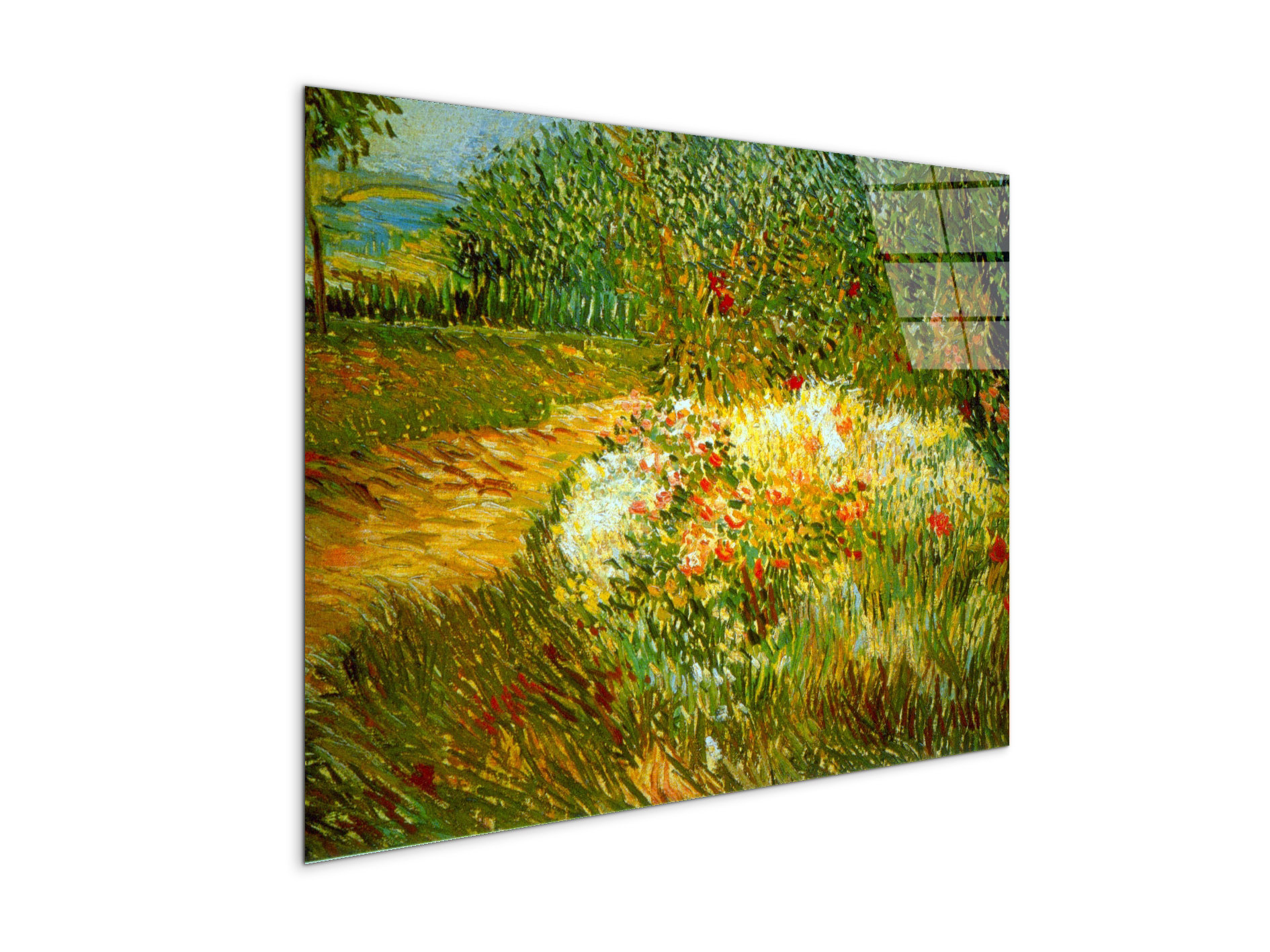 Lark Manor Asnieres by Van Gogh Vincent 57cm H X 76cm W CrystalArt Material Acrylic Glass Effect ...