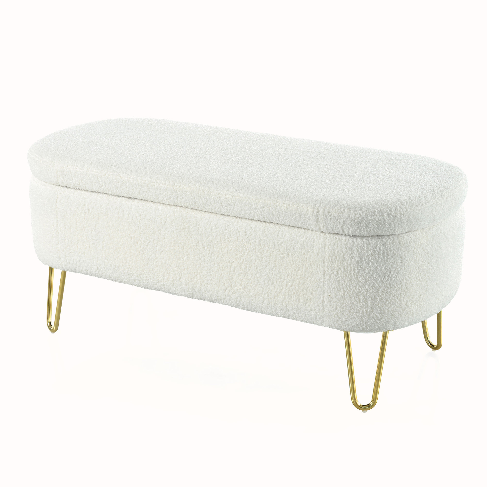Mercer41 Oval Storage Bench | Wayfair