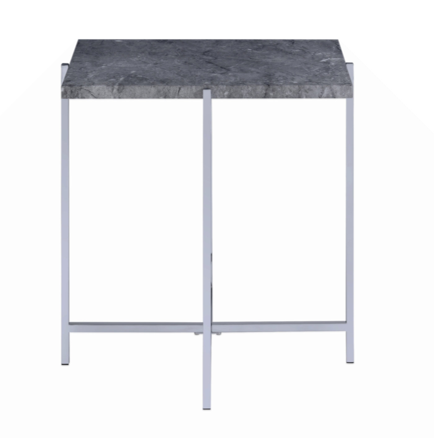 Ivy Bronx Rectangle End Table Faux Accent Table Living Room Side Table ...