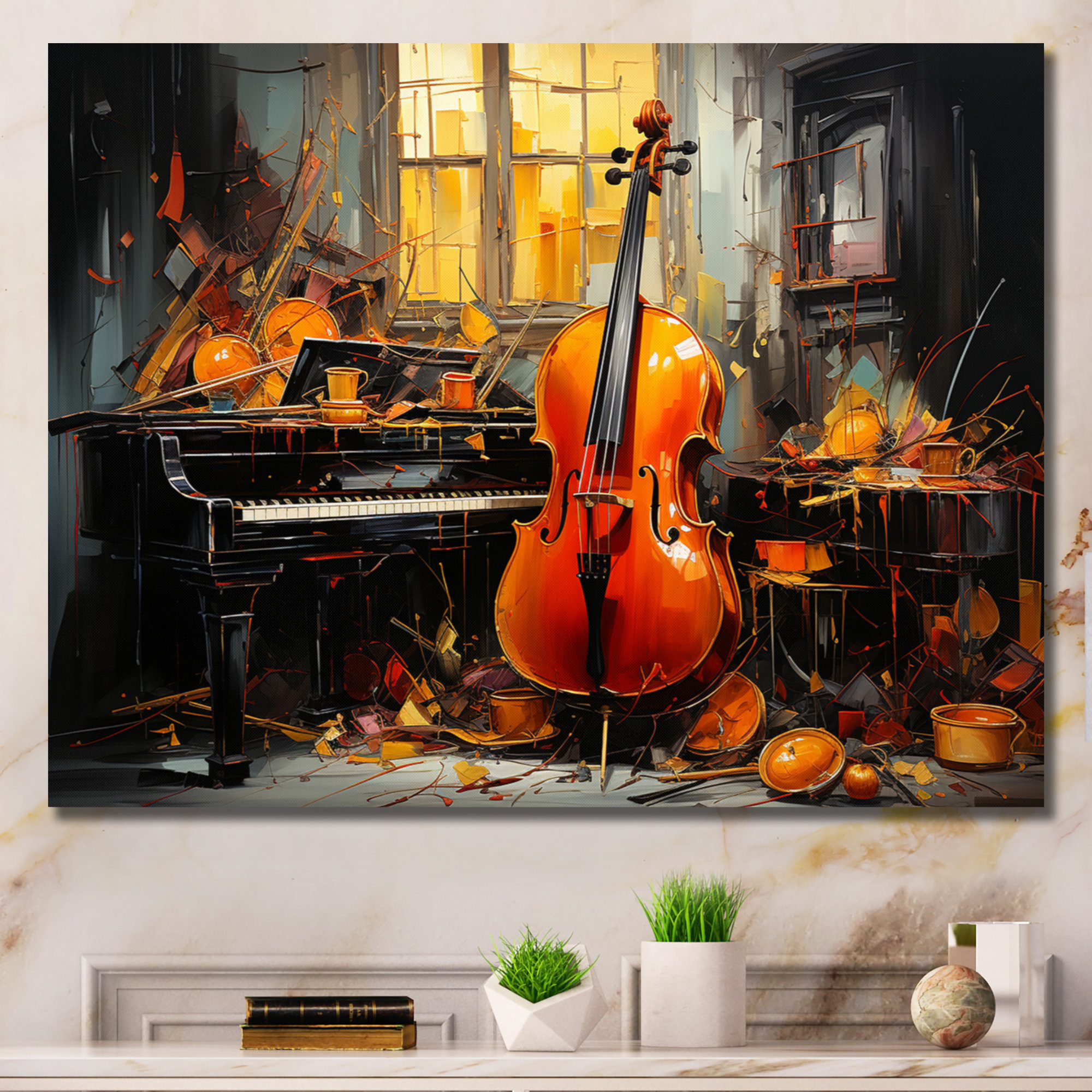 Winston Porter Makya Sunlit Symphony II On Canvas Print | Wayfair