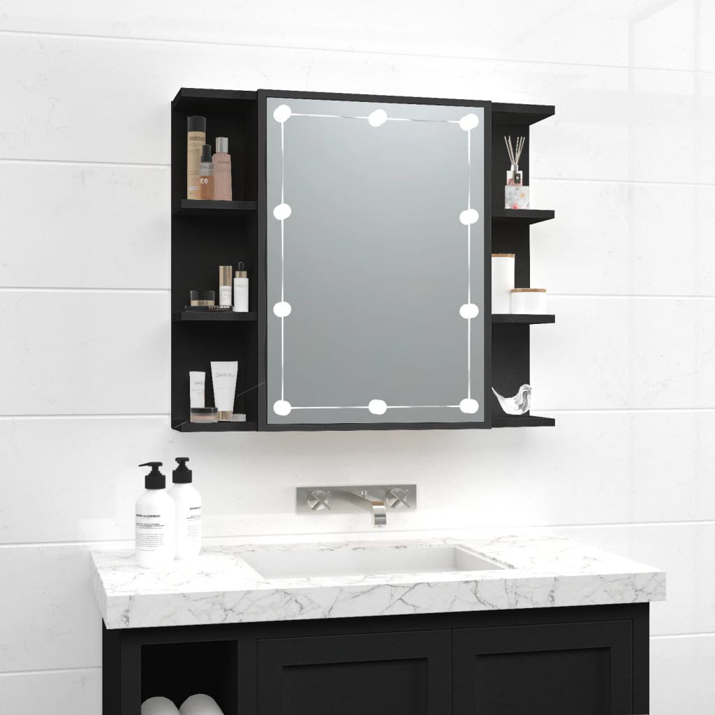 ClassicLiving 70cm x 60cm Surface Mount Mirror Cabinet with LED ...