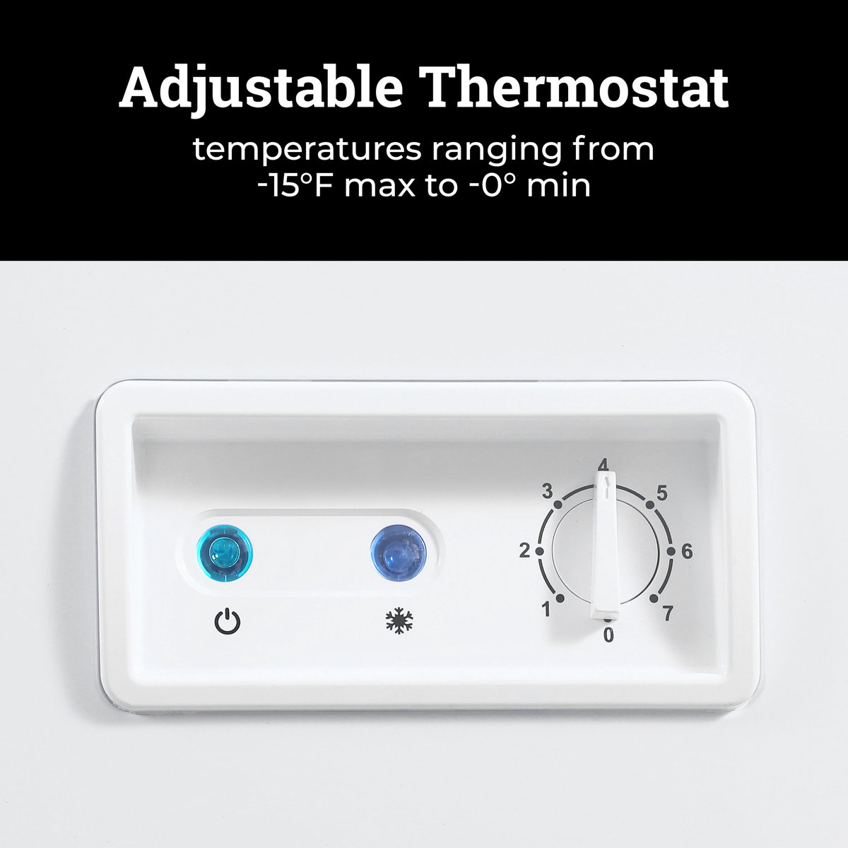 Igloo Portable 3.5 cu. ft. Garage Ready Chest Freezer with Adjustable ...