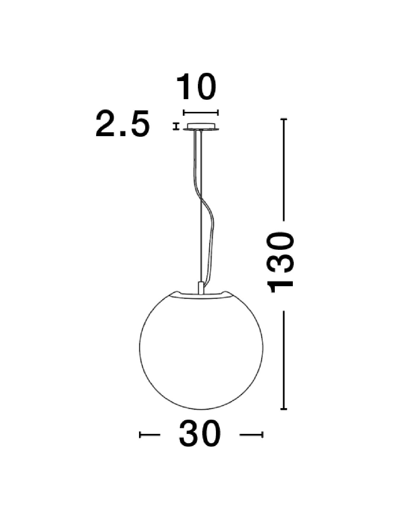 Nova Luce Nevoso 1 - Light Sphere Globe Pendant | Wayfair.co.uk