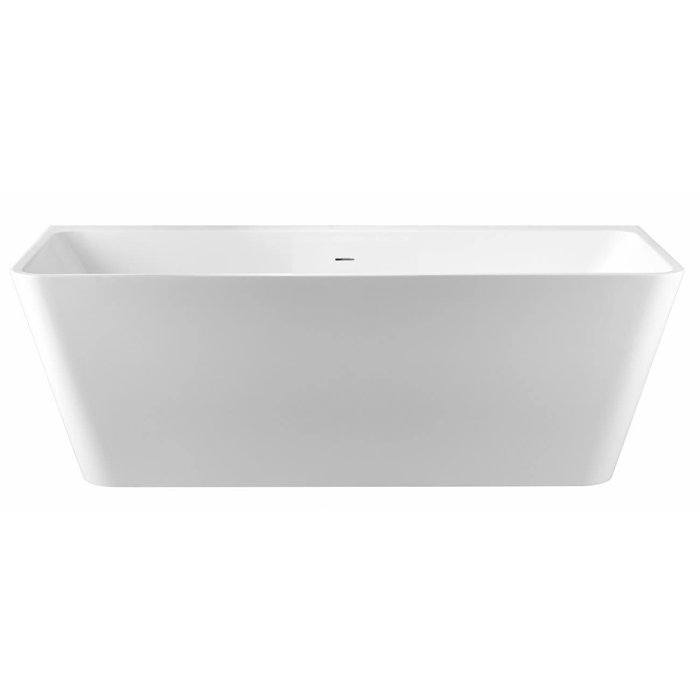 Chevington Axton 66.88'' x 29.5'' Freestanding Soaking Acrylic Bathtub ...