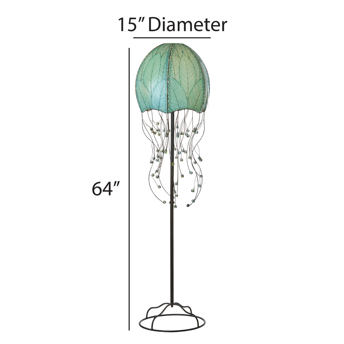 Ebern Designs Dobbin Jellyfish 64" Novelty Floor Lamp & Reviews | Wayfair