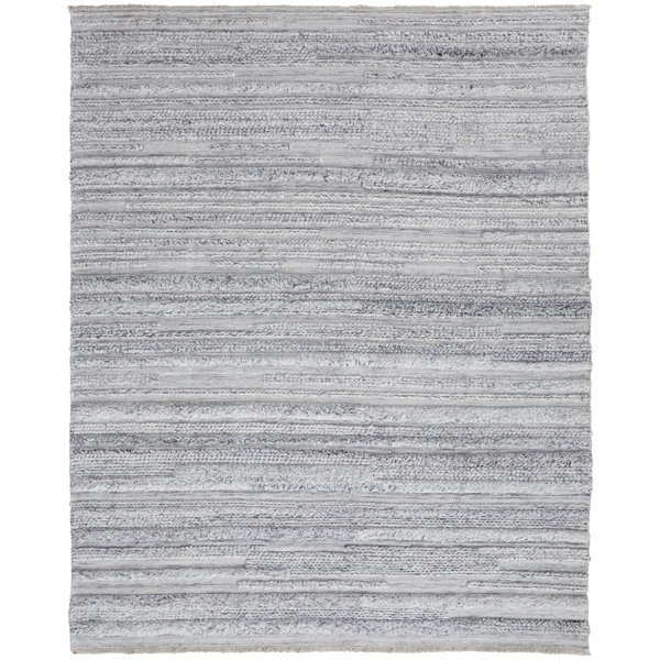 17 Stories Hand Loomed Striped Rug | Wayfair