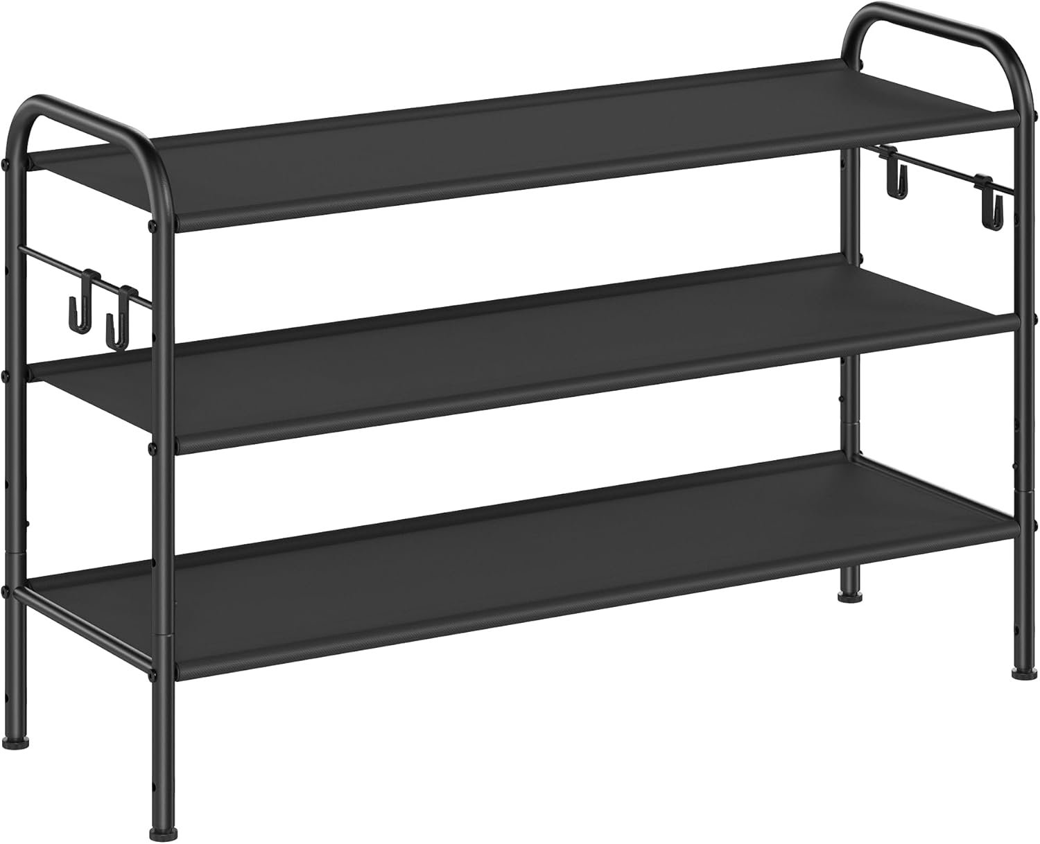 Rebrilliant Shoe Rack, 3 Tier Shoe Organizer, Fabric Shoe Shelf Storage ...