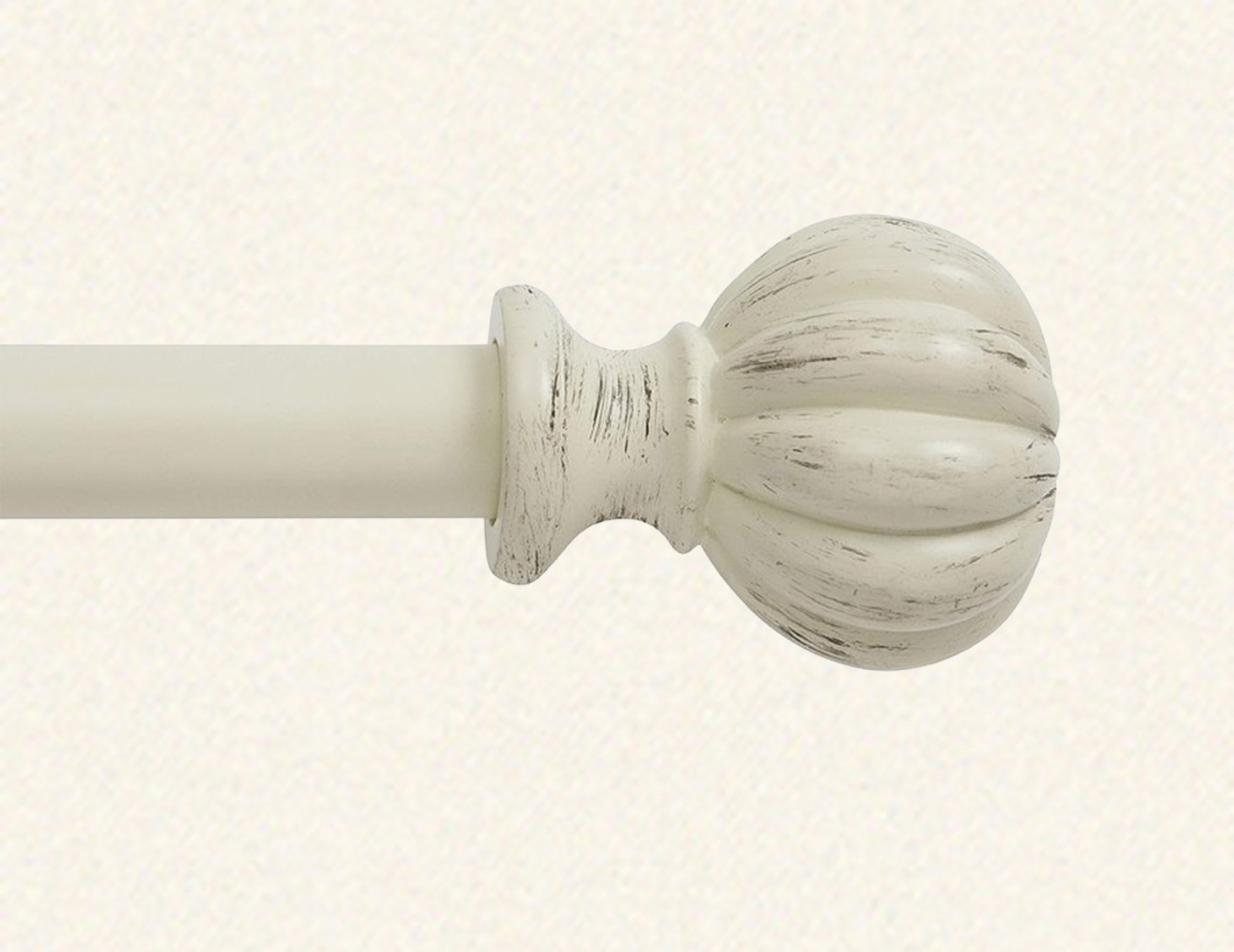 August Grove® Steel Recessed Knob End Standard Decorative Curtain Rod ...