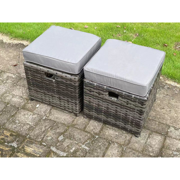 Ebern Designs Duwan Stool with Cushion & Reviews | Wayfair.co.uk
