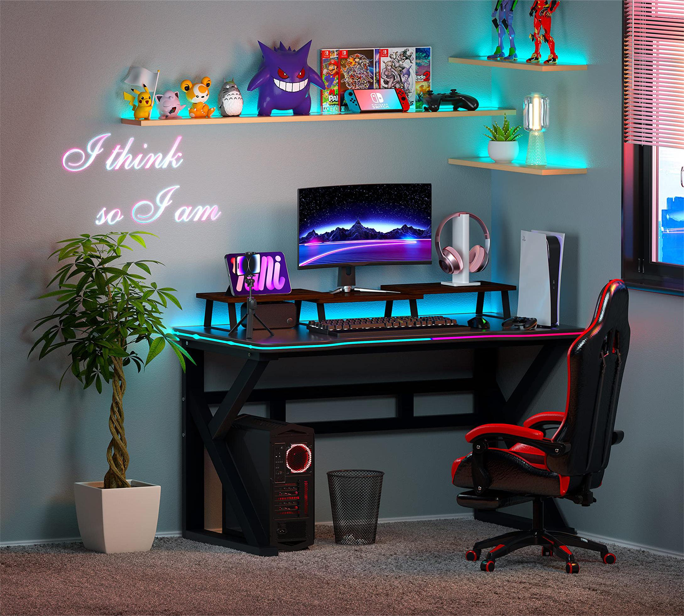 Everly Quinn Aloys Monitor Stand | Wayfair