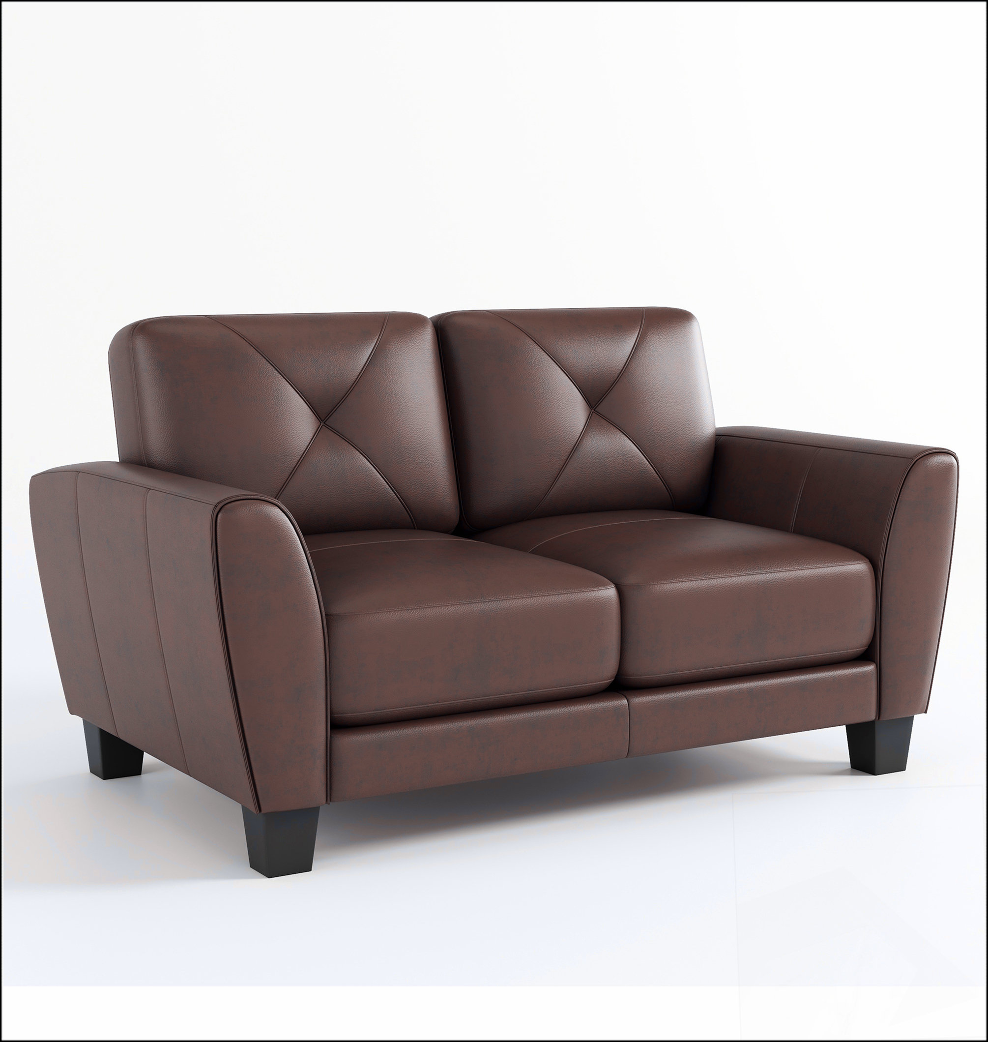 Hokku Designs 62" Genuine Leather match loveseat Living room coach ...