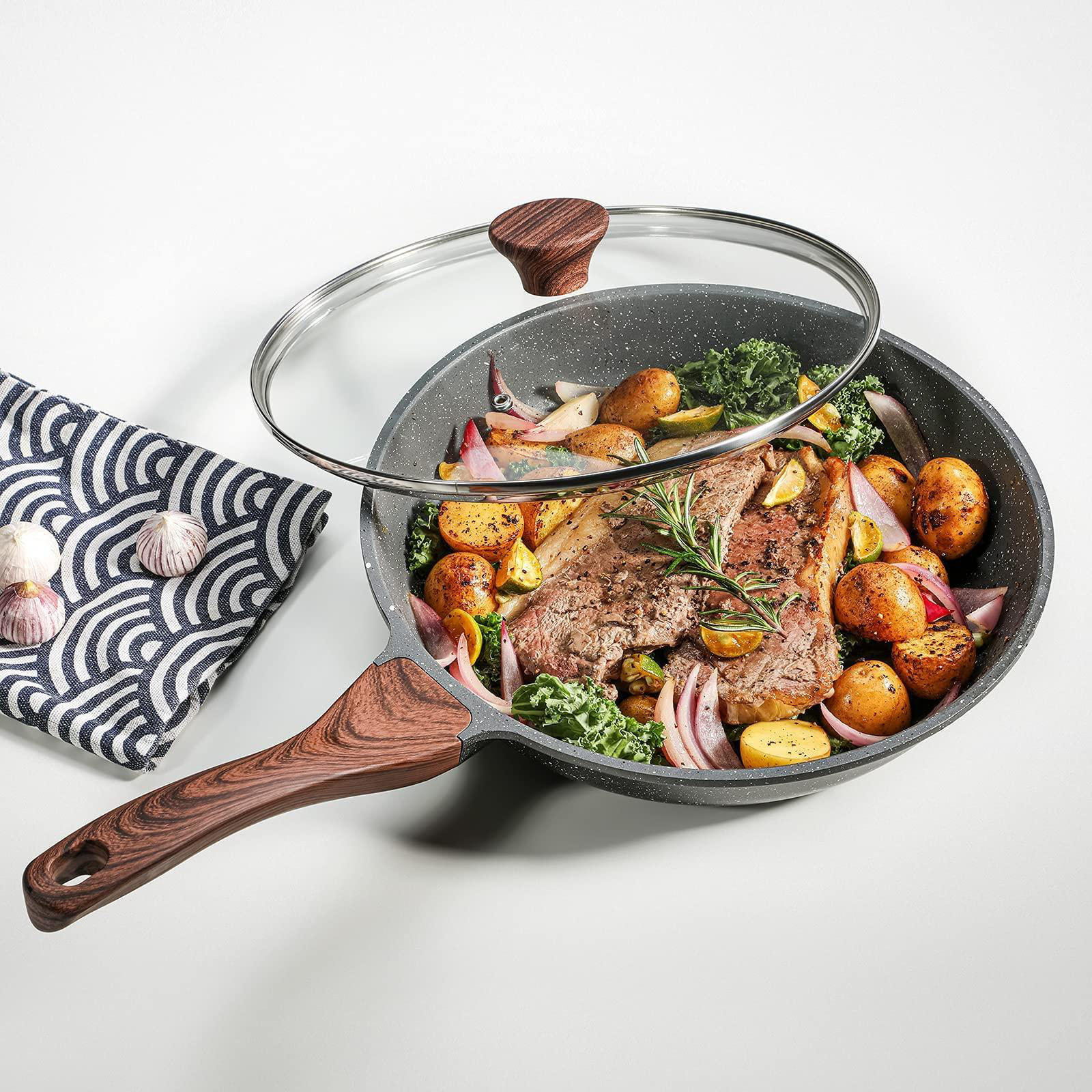COEN Healthy Nonstick Frying Pan with Lid - Wayfair Canada