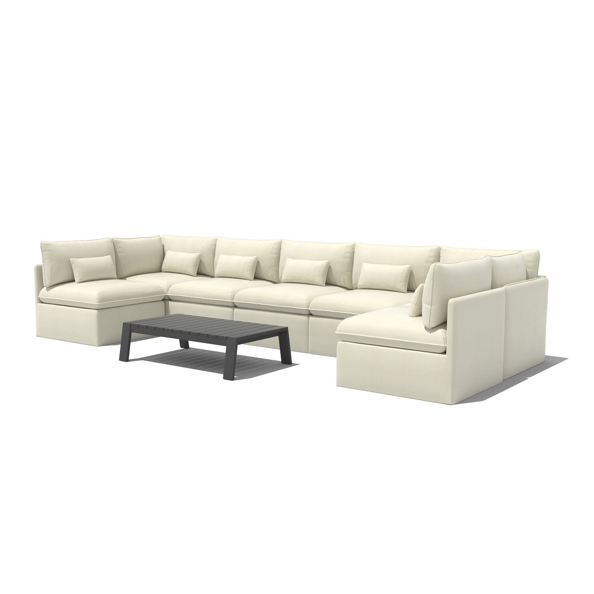 Birch Lane™ Valliere 8pc Multi-Chair Seating Set | Wayfair