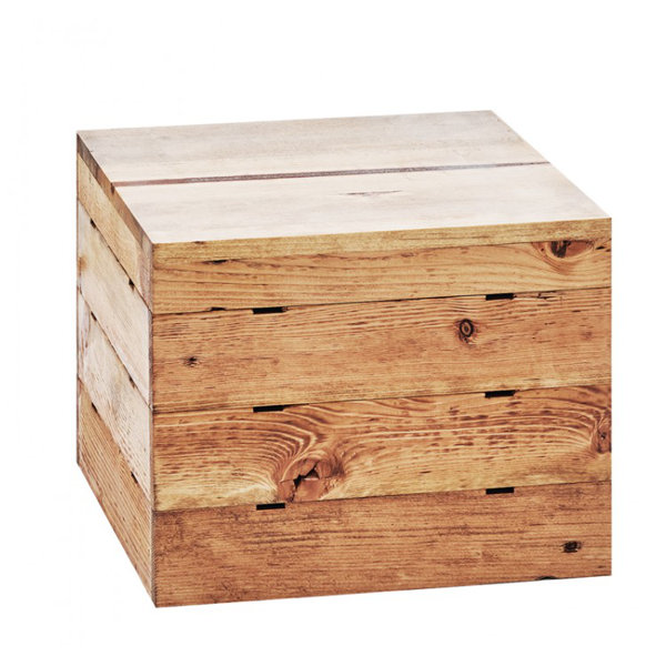 Cal-Mil Mid-Century Square Crate Riser - 9" x 9" x 10" - Wayfair Canada