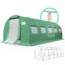 KING BIRD Premium 25x10x6.6FT Large Walk-in Greenhouse for Outdoors ...