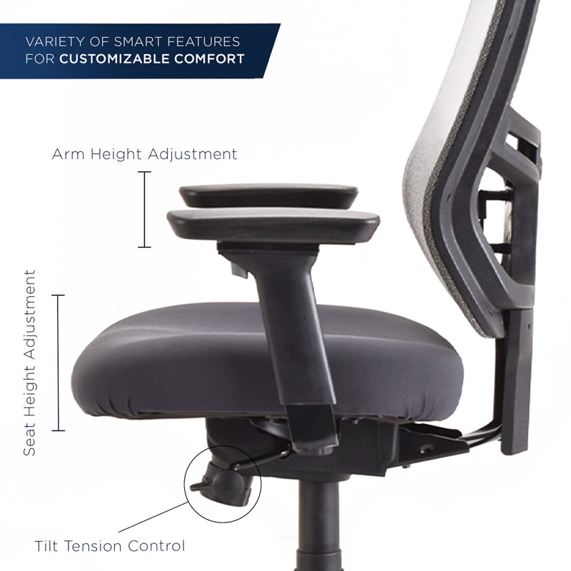 Tempur-Pedic Synchro-Tilt Ergonomic Task Chair | Wayfair
