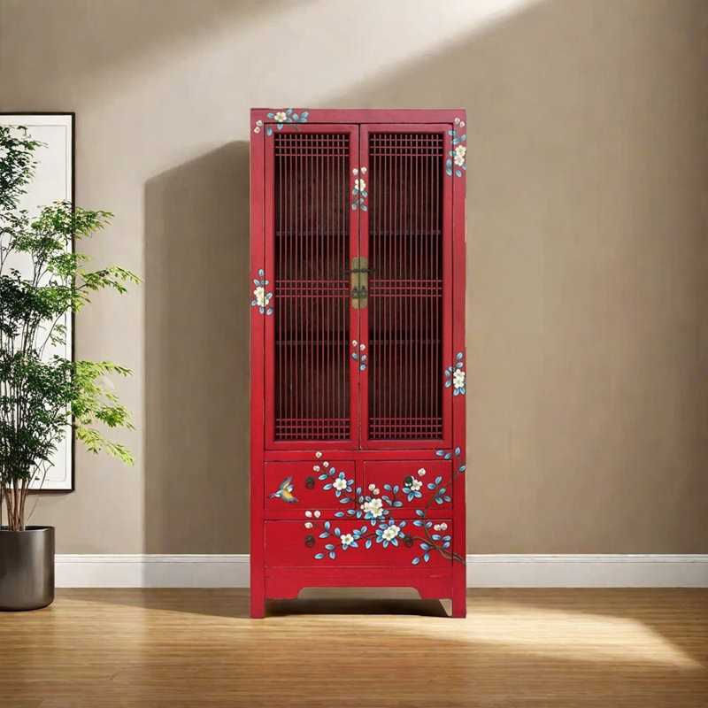 Parttlion New Chinese style solid wood bookcase | Wayfair