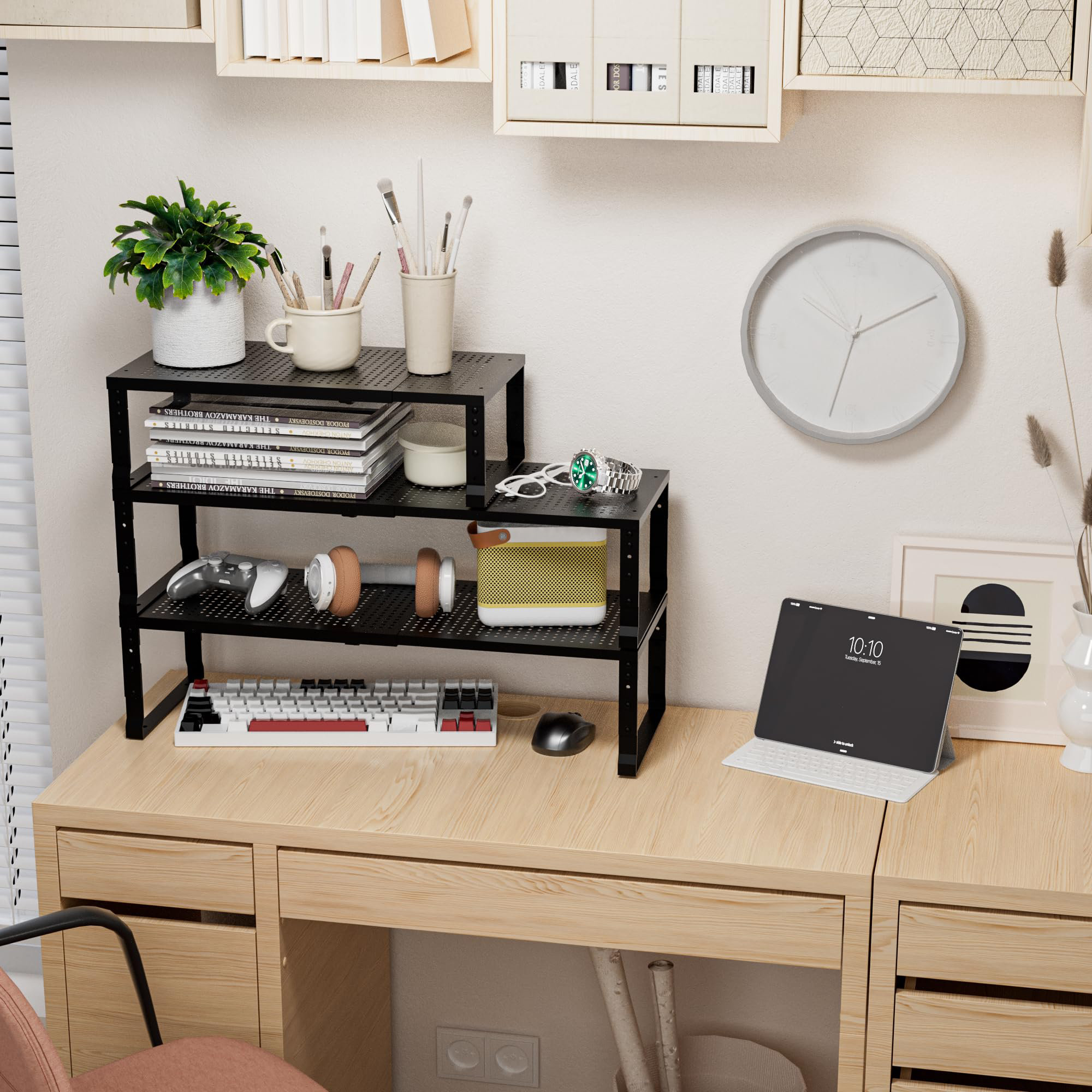 Rebrilliant Expandable Spice Rack Organizer - Adjustable Metal ...