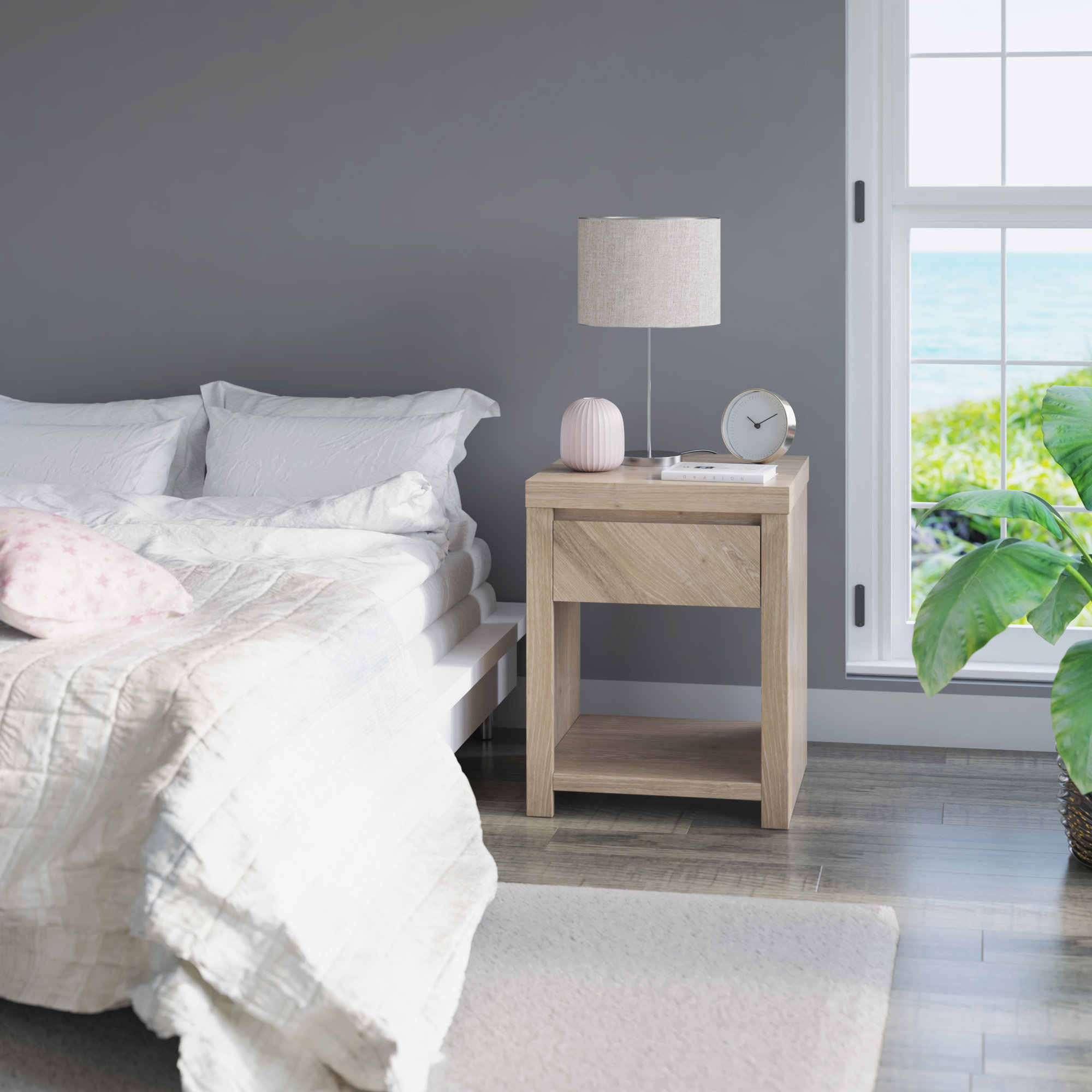 Mercury Row® Roybal Night Stand with USB Charging & Reviews | Wayfair