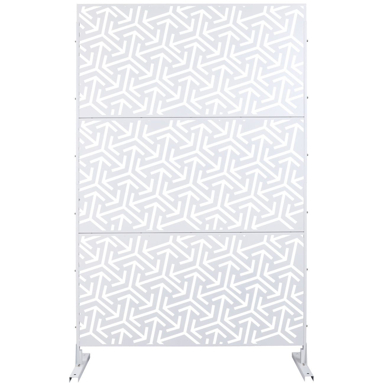 Arlmont & Co. Outdoor & Indoor Privacy Screen Metal Privacy Screen 76 ...