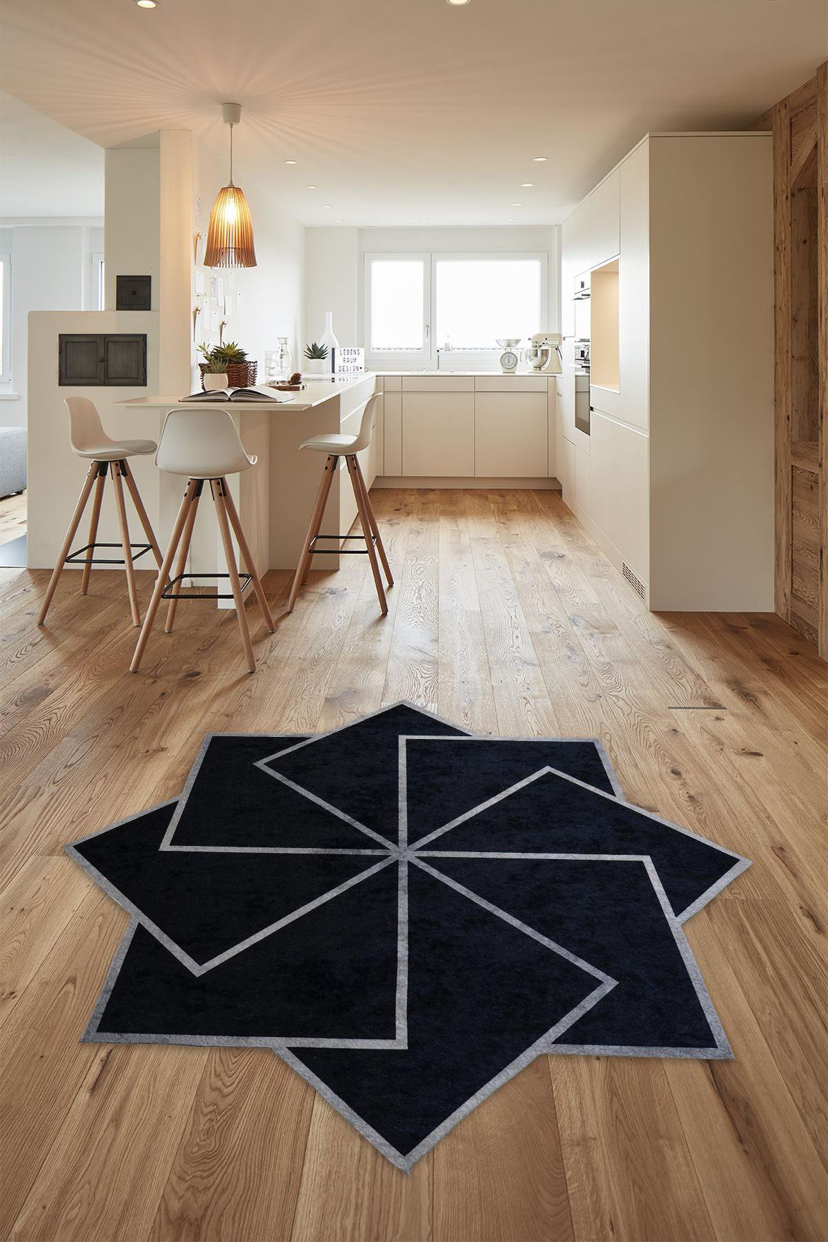 Latitude Run® Round Shelsey Area Rug with Non-Slip Backing | Wayfair