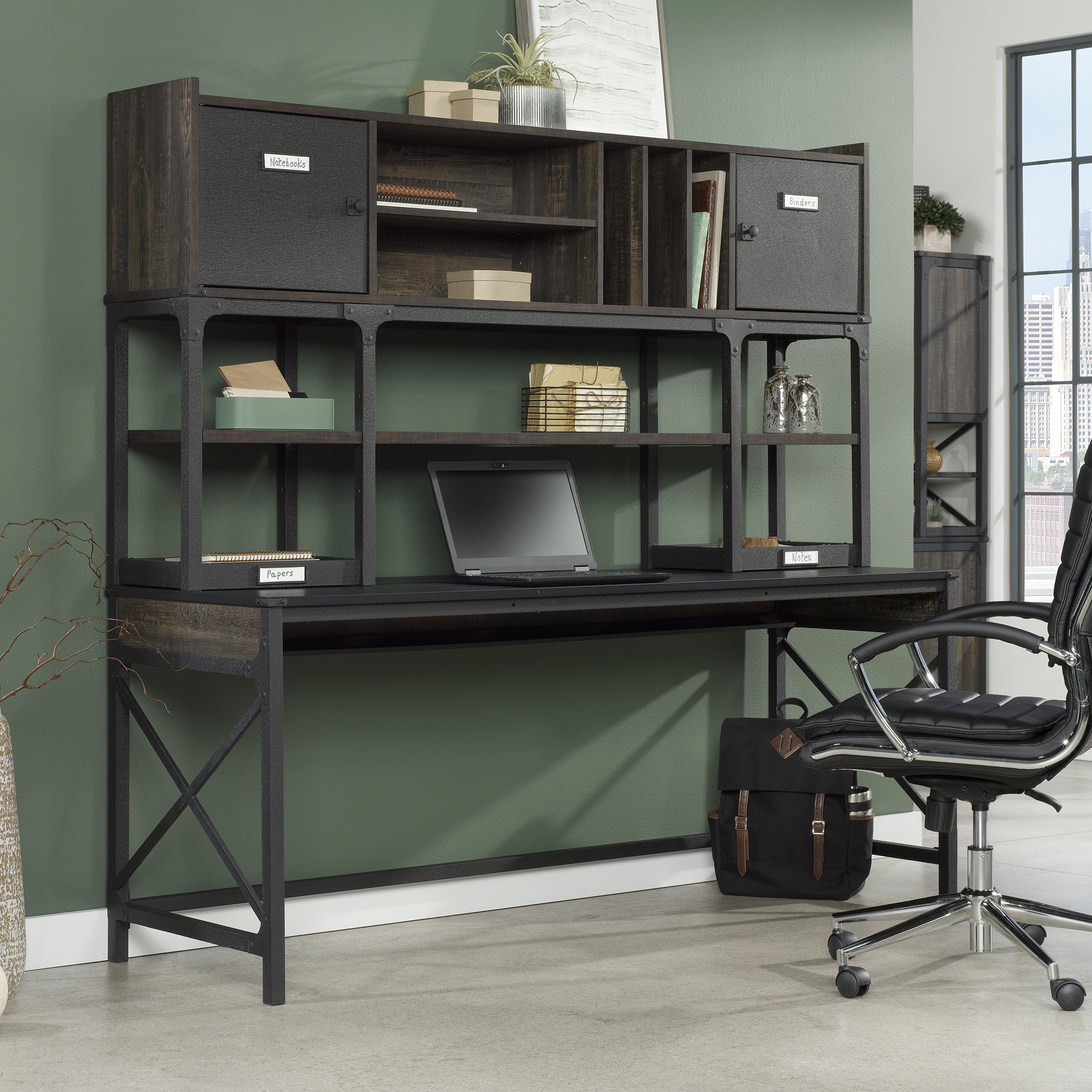 17 Stories Adam-Jesse L-Shape Executive Desk - Wayfair Canada