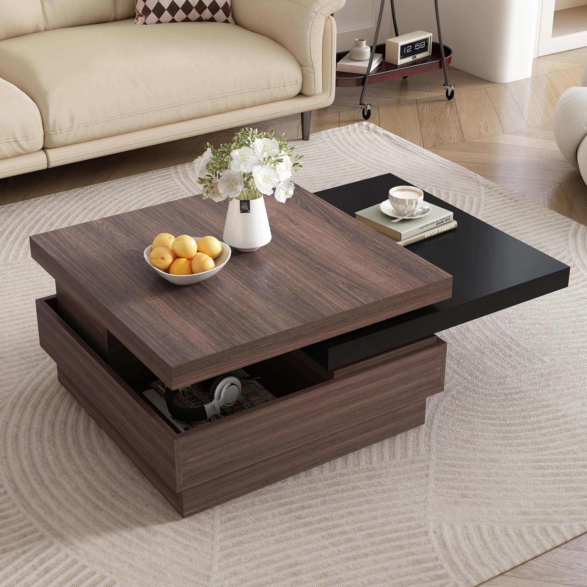 Ebern Designs Rotatable Top Coffee Table - Wayfair Canada