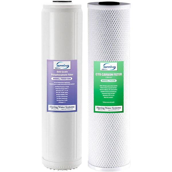 iSpring Water Systems iSpring F2WGB22BDS 4.5” x 20” 2-Stage Whole House ...