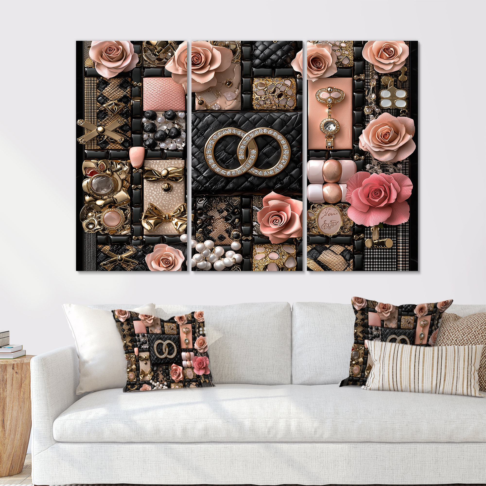 Mercer41 Pink And Black Fashion Geometric Glam Pattern II - Fashion ...