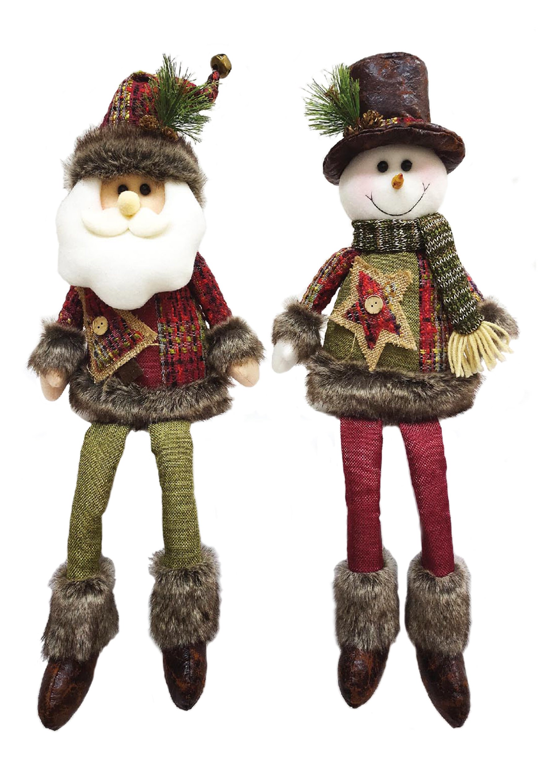 The Holiday Aisle® 20" Patchwork Pals, Set Of 2 | Wayfair