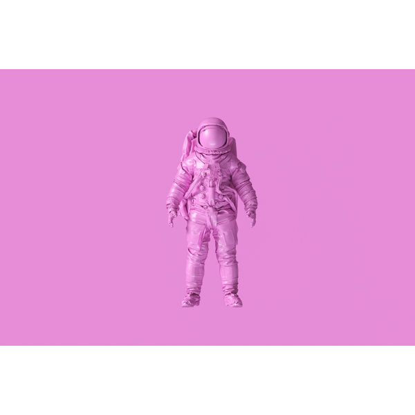 Ebern Designs Pink Spaceman Astronaut Cosmonaut | 2948620 - Wayfair Canada