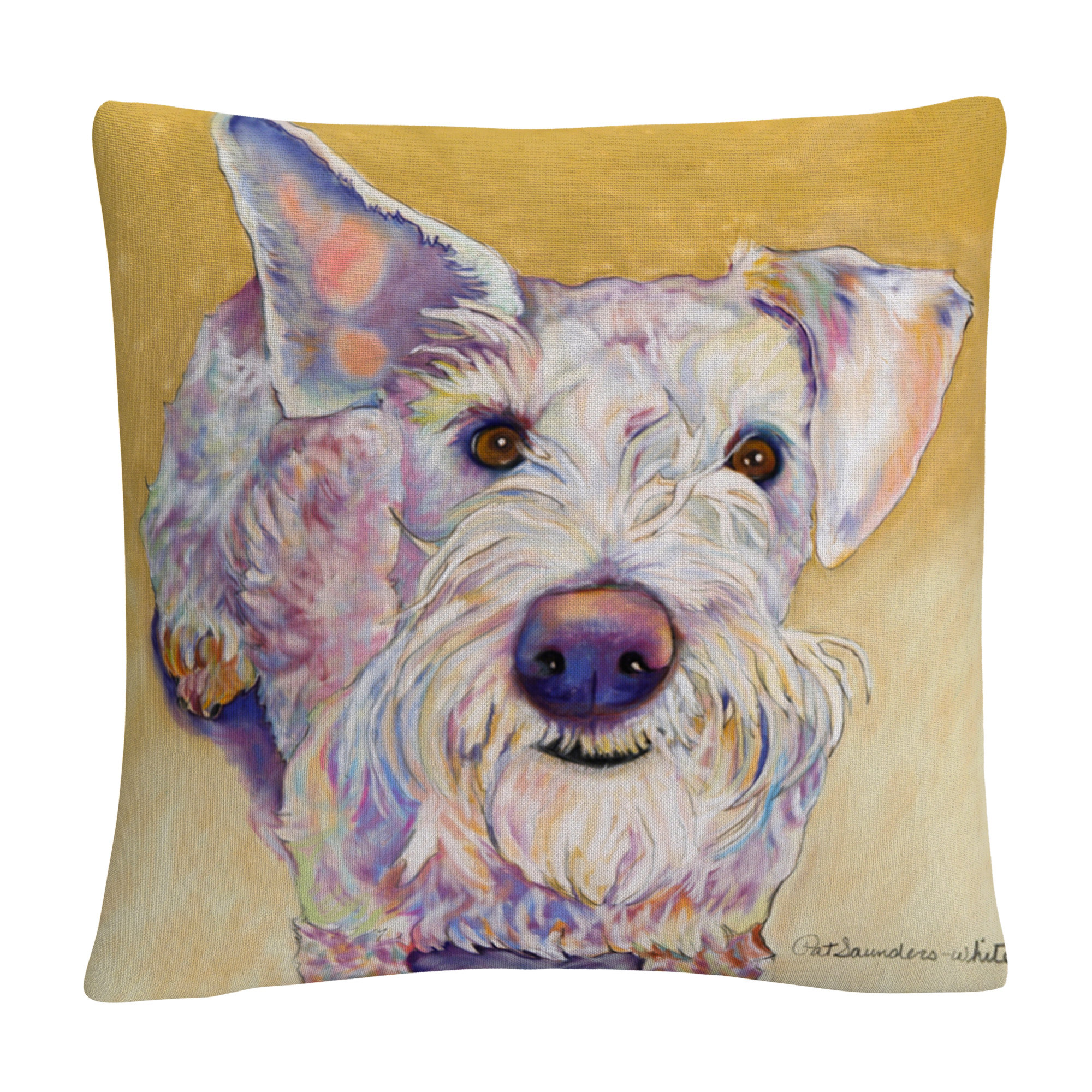 Trademark Fine Art Pat Saunders-White Scooter Decorative Throw Pillow ...