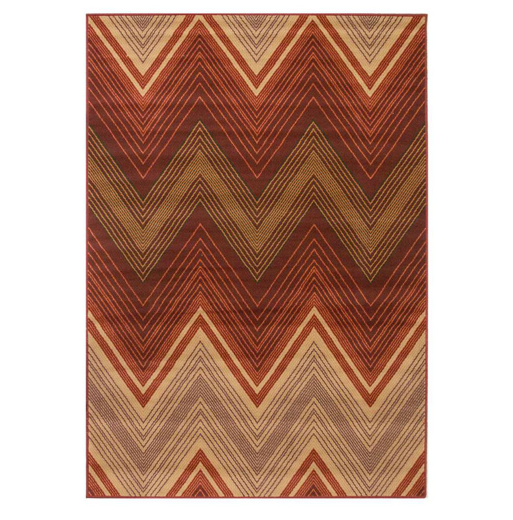 17 Stories Brooklawn Terracotta Rug | Wayfair.ie