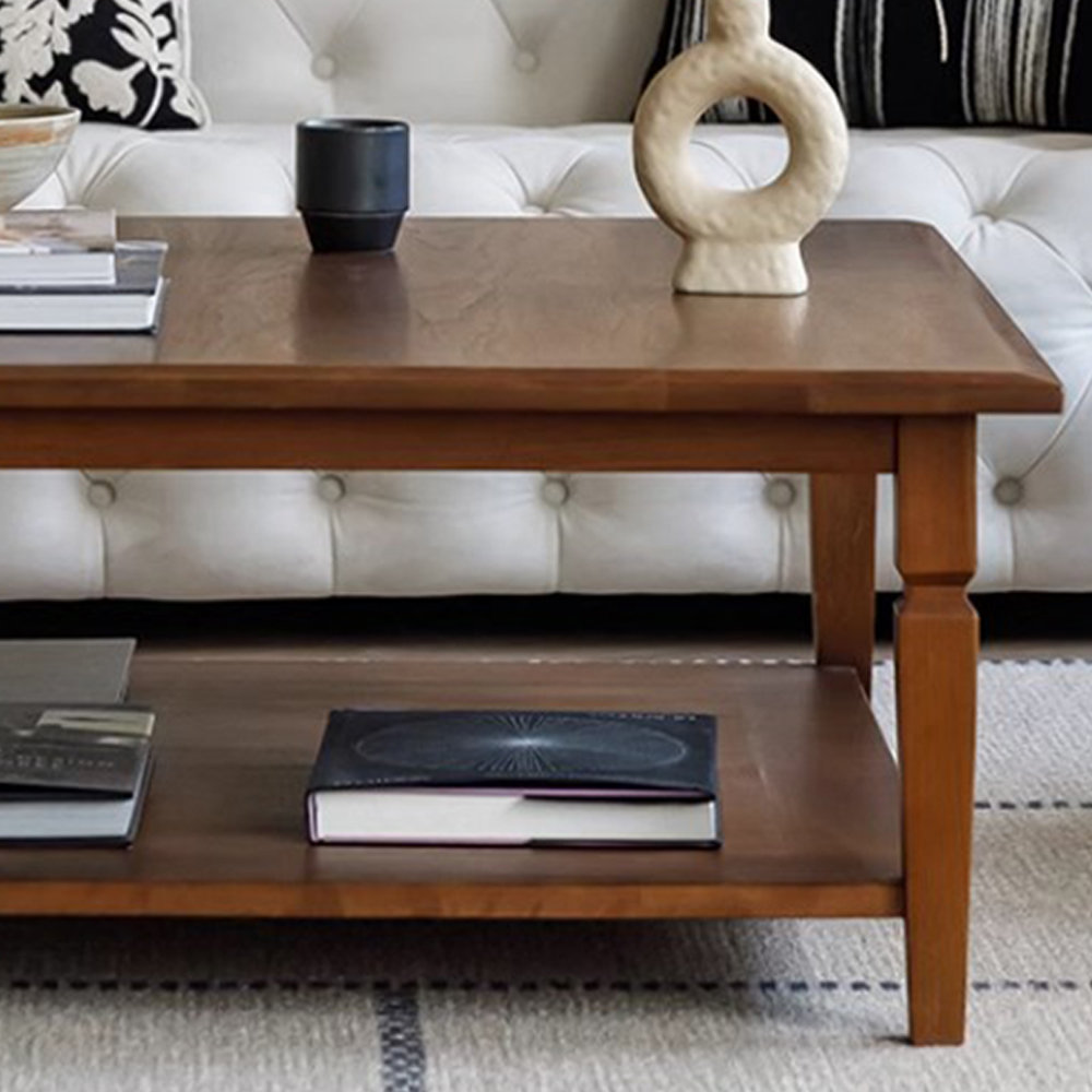jessica Solid Wood Square Vintage Coffee Table Solid Wood Coffee Table ...