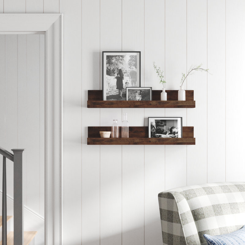 Birch Lane™ Dominique Alder Solid Wood Floating Shelf & Reviews | Wayfair