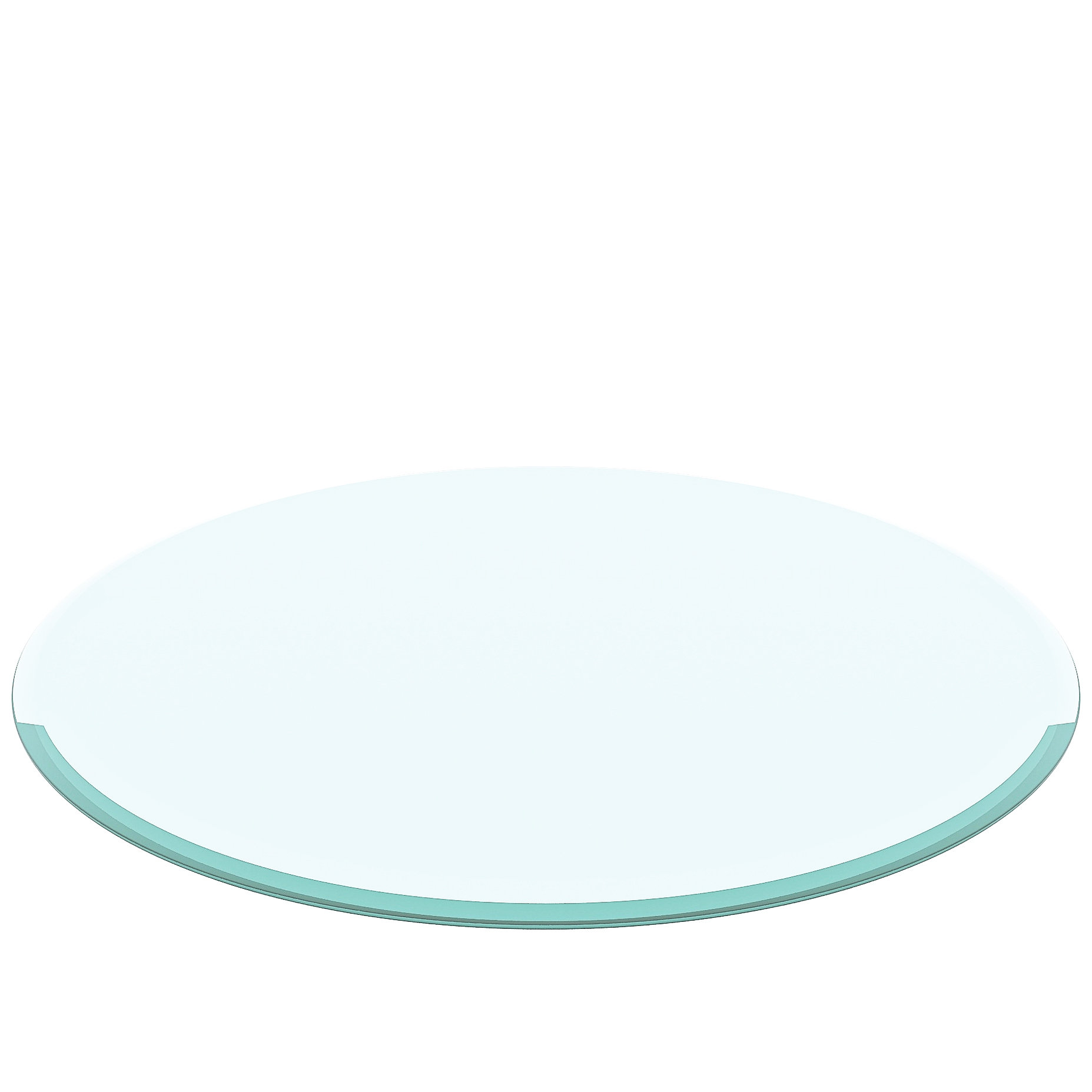 Wrought Studio™ 36" Inch Round Tempered Glass Table Surface, 35.83*35. ...