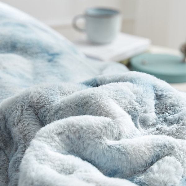 Coma Inducer Lambs Ear Faux Fur Oversized Comforter Set & Reviews | Wayfair