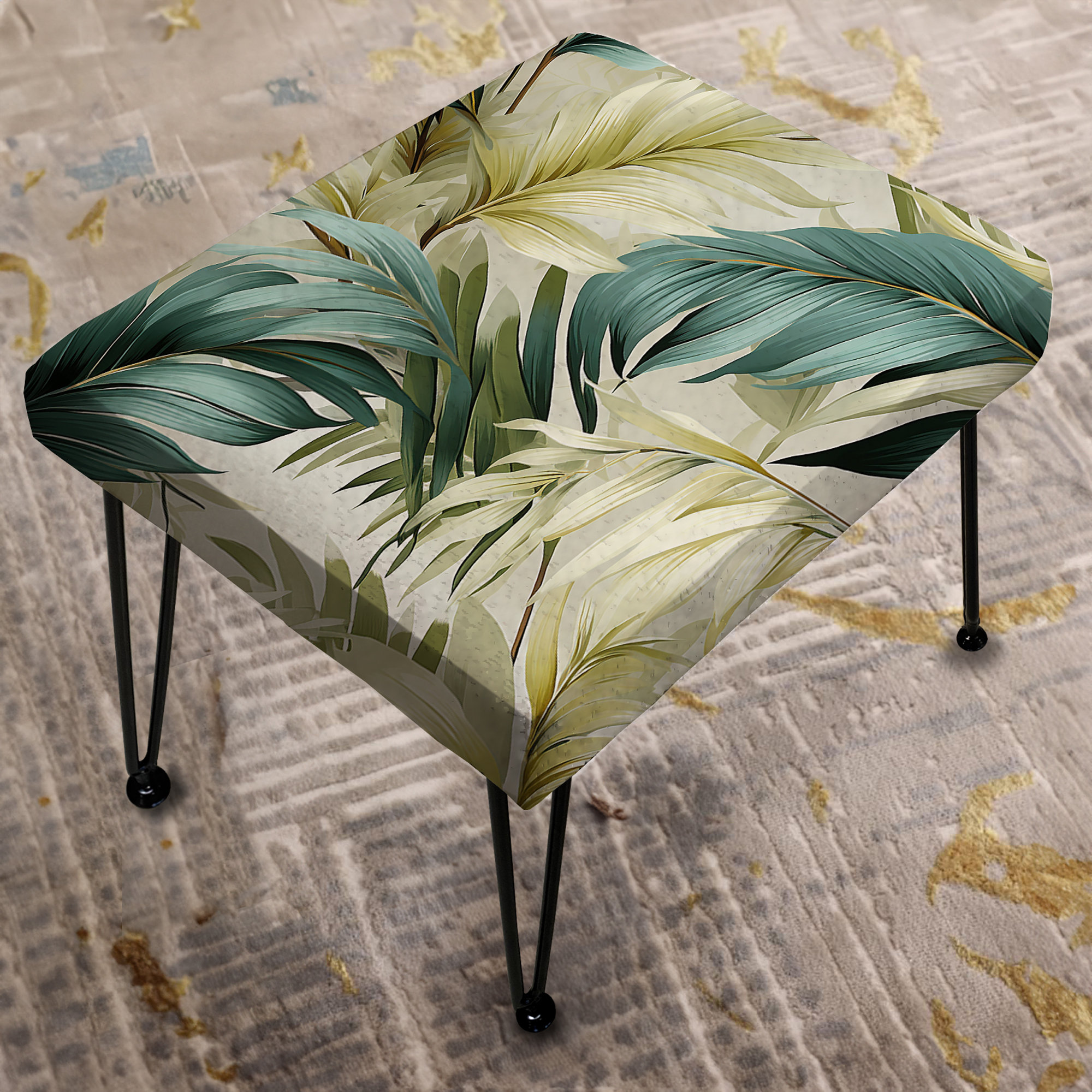 Design Art Neutral Tropics Tropical Pattern IV - Tropical Rectangle ...